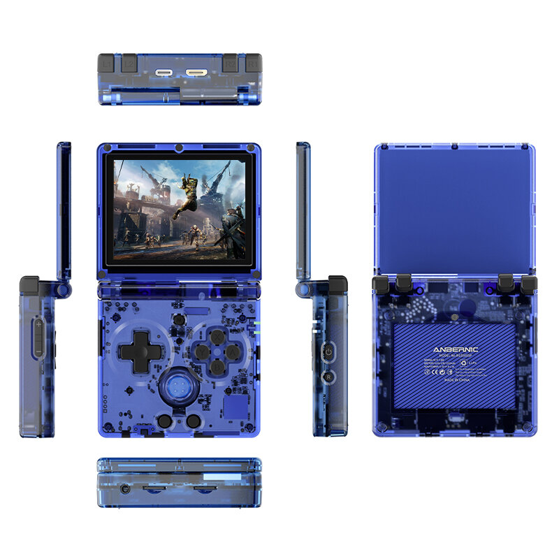 ANBERNIC RG35XXSP Flip Handheld Console 3.5-Inch IPS Screen Linux WIFI ...